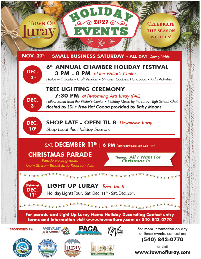 Tree Lighting Ceremony | Luray-Page Chamber of Commerce