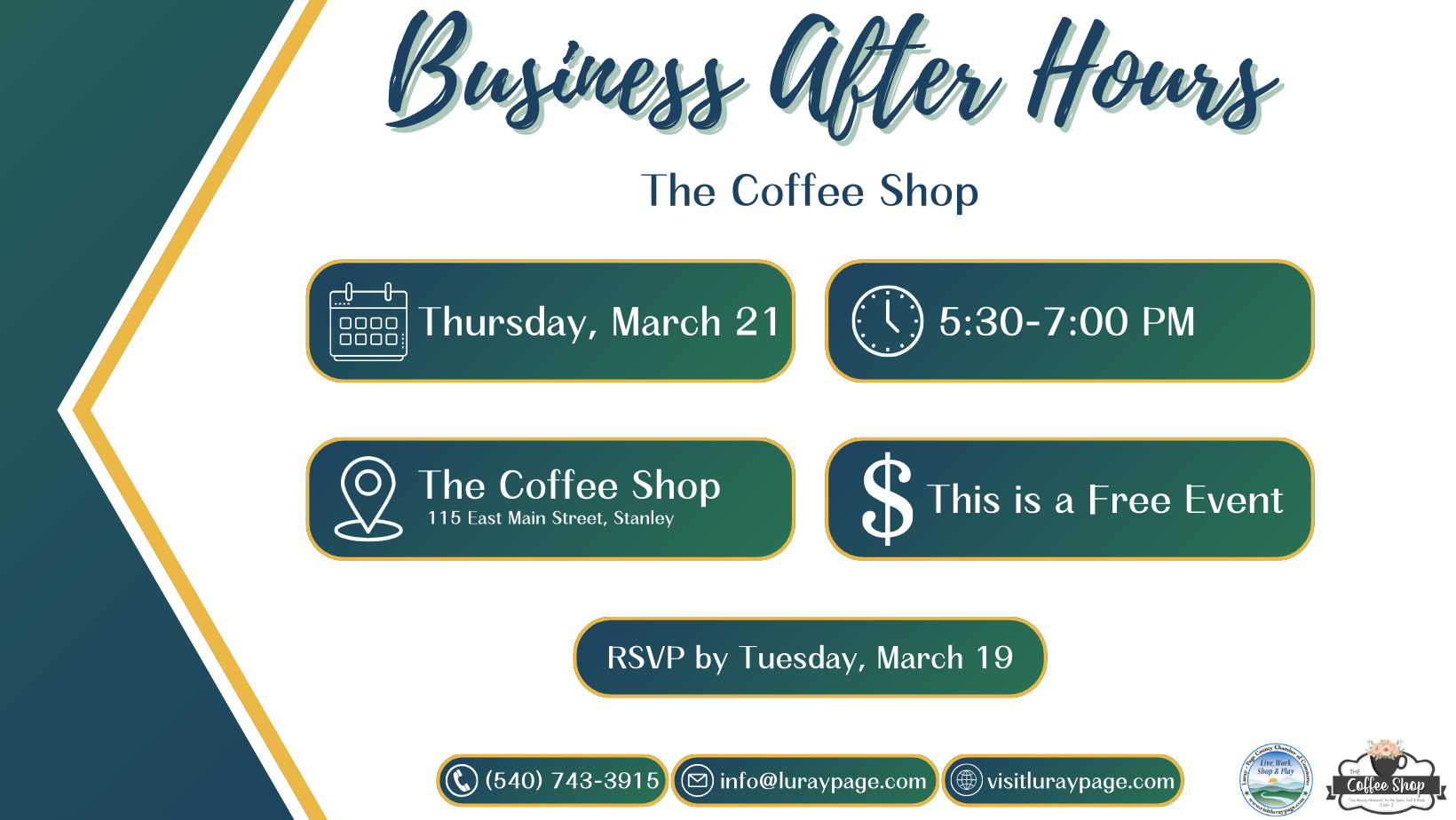 Business After Hours - The Coffee Shop | Luray-Page Chamber of Commerce