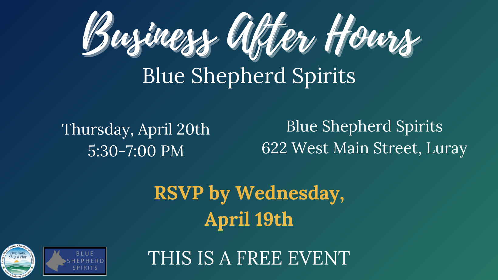 Business After Hours - Blue Shepherd | Luray-Page Chamber of Commerce