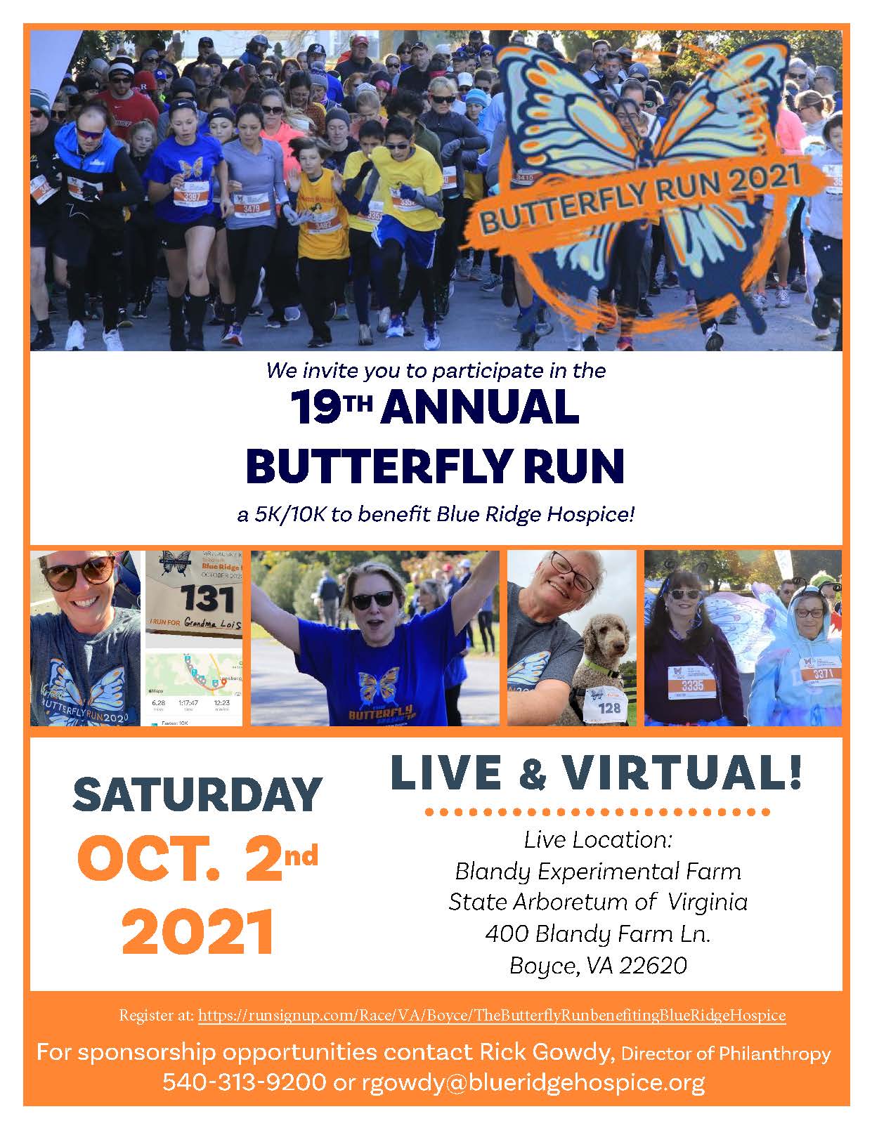 19th Annual Butterfly Run | Luray-Page Chamber of Commerce