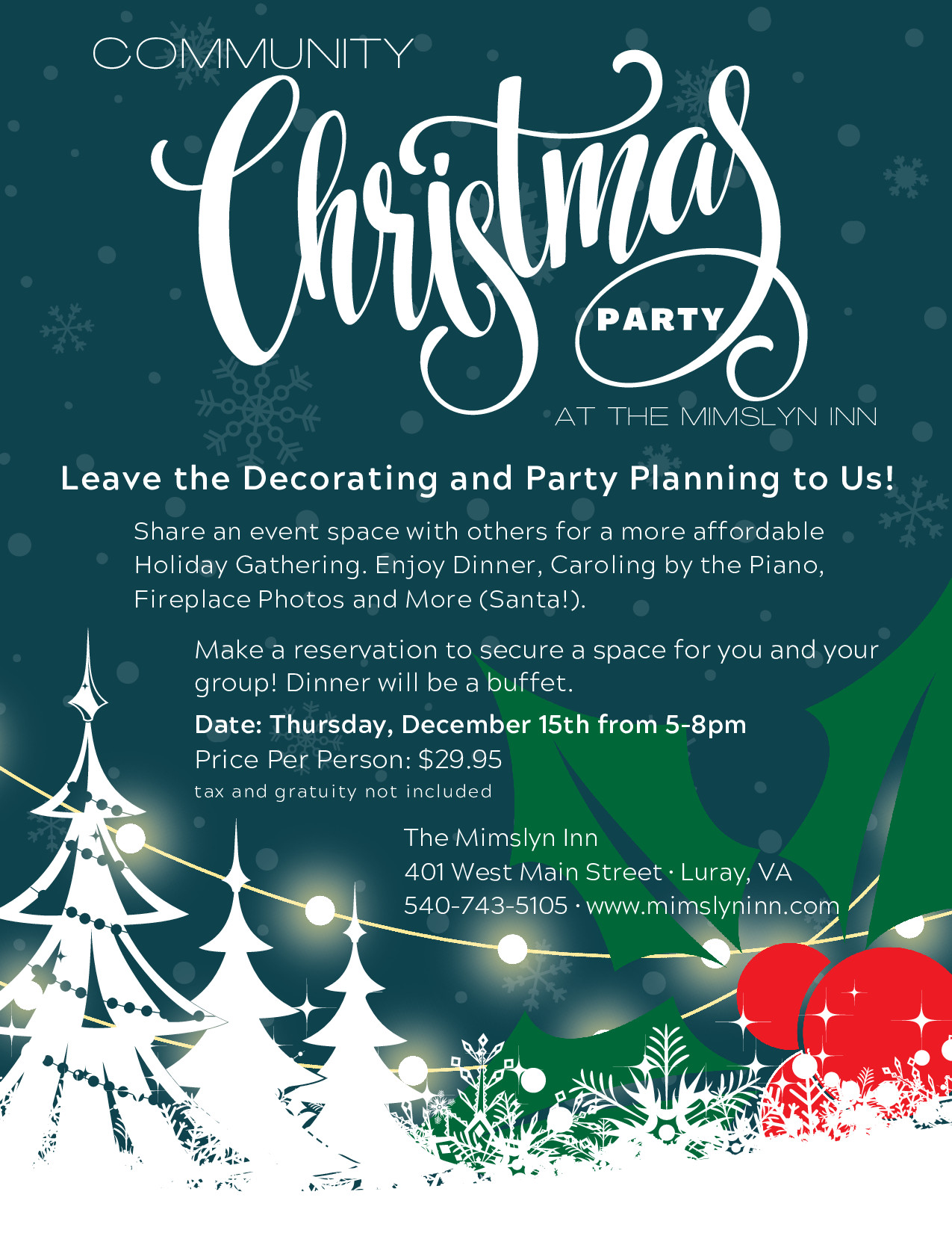 Mimslyn Community Christmas Party | Luray-Page Chamber of Commerce