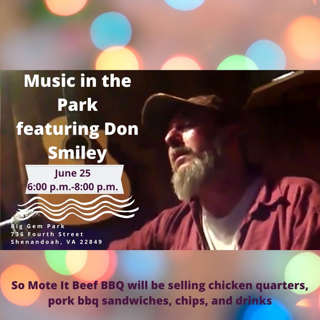 Music in the Park - Don Smiley | Luray-Page Chamber of Commerce