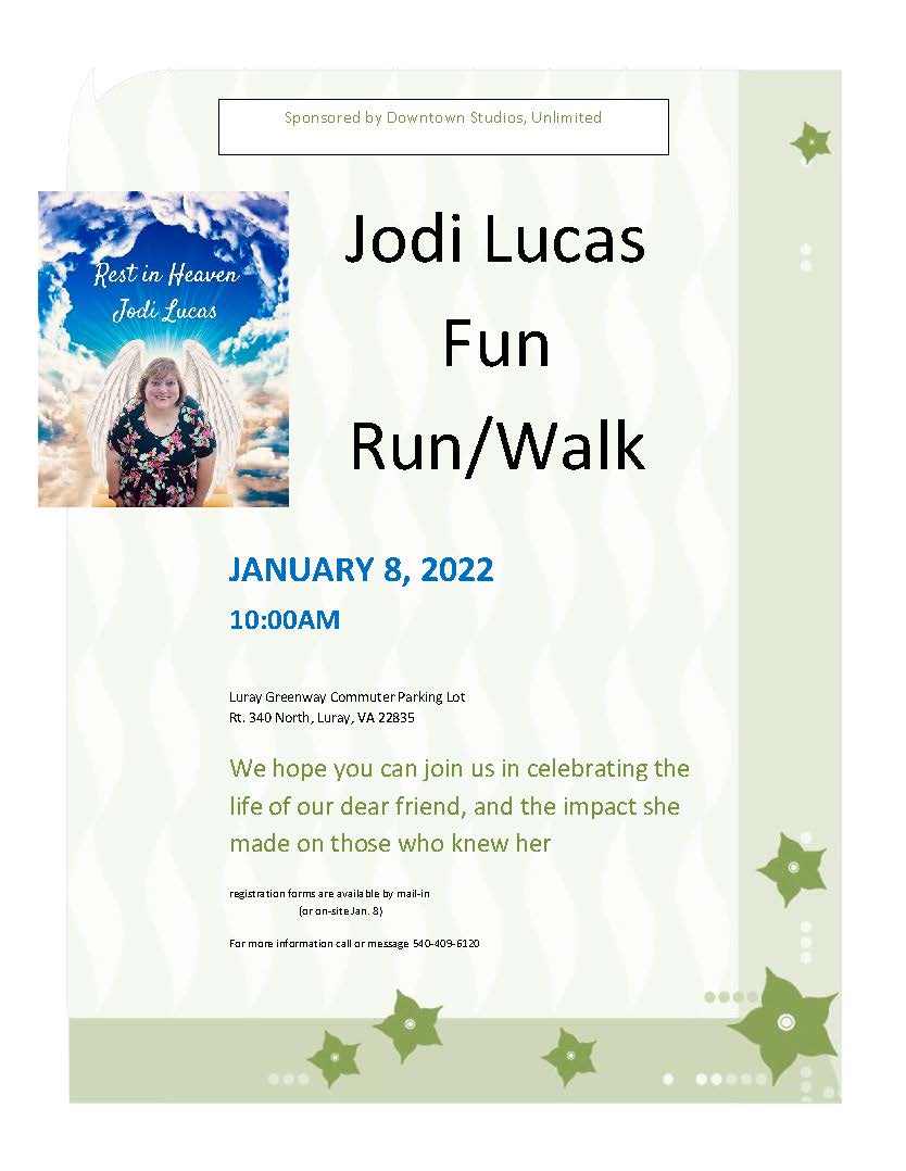 Jodi Lucas Fun Run/Walk | Luray-Page Chamber of Commerce