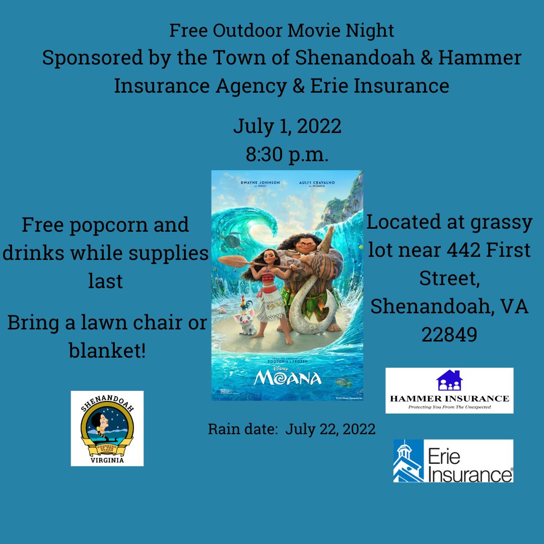 Free Movie Night - Moana | Luray-Page Chamber of Commerce