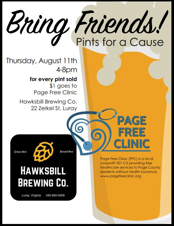 Pints for a Cause - Page Free Clinic | Luray-Page Chamber of Commerce