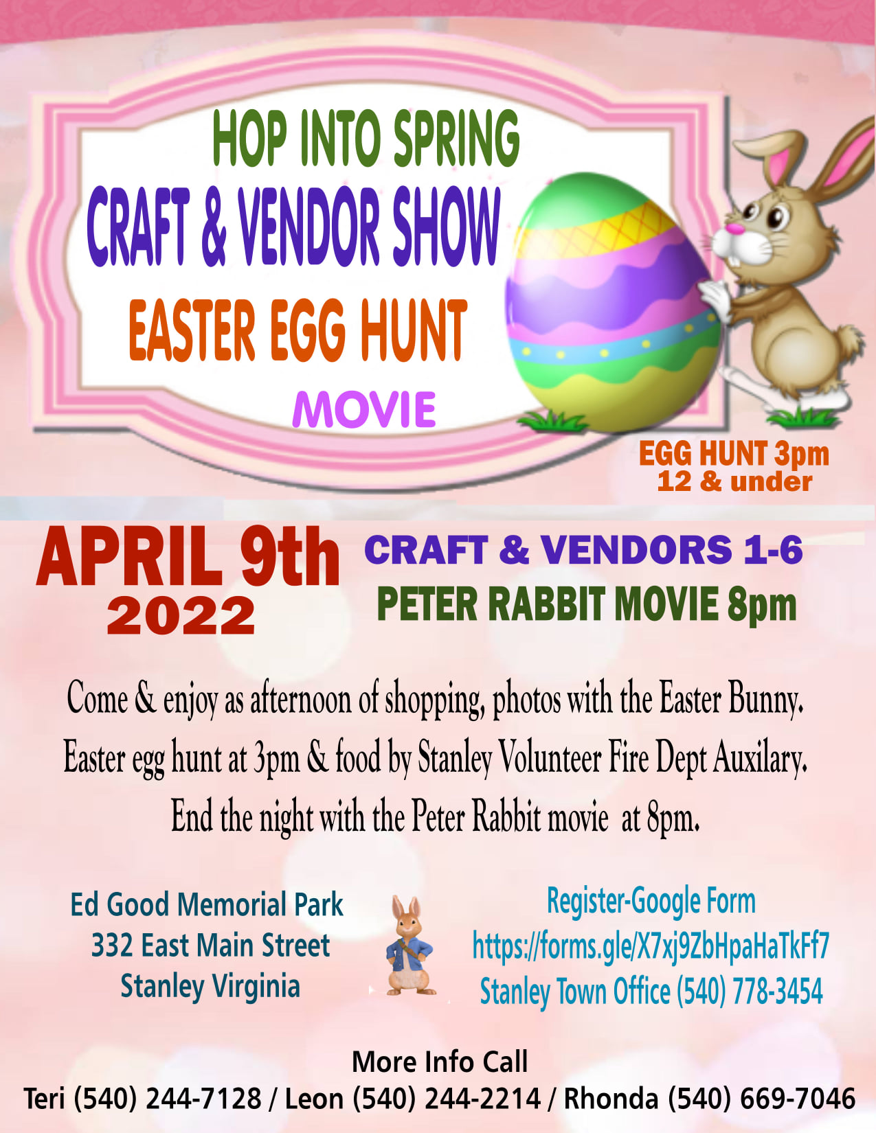 Spring into Stanley | Luray-Page Chamber of Commerce