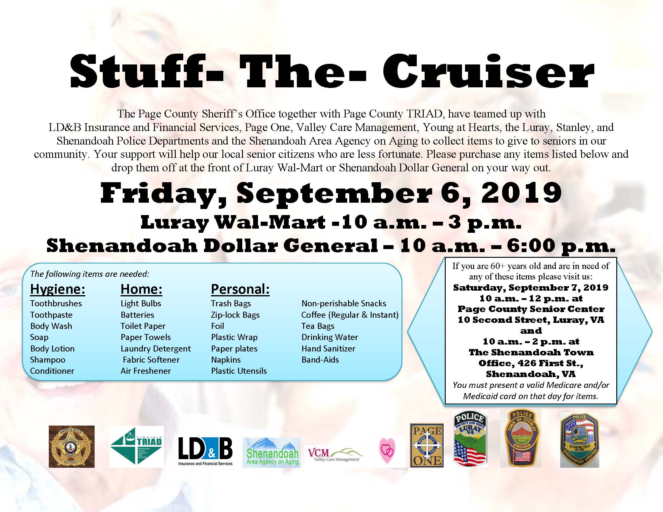 Stuff the Cruiser | Luray-Page Chamber of Commerce