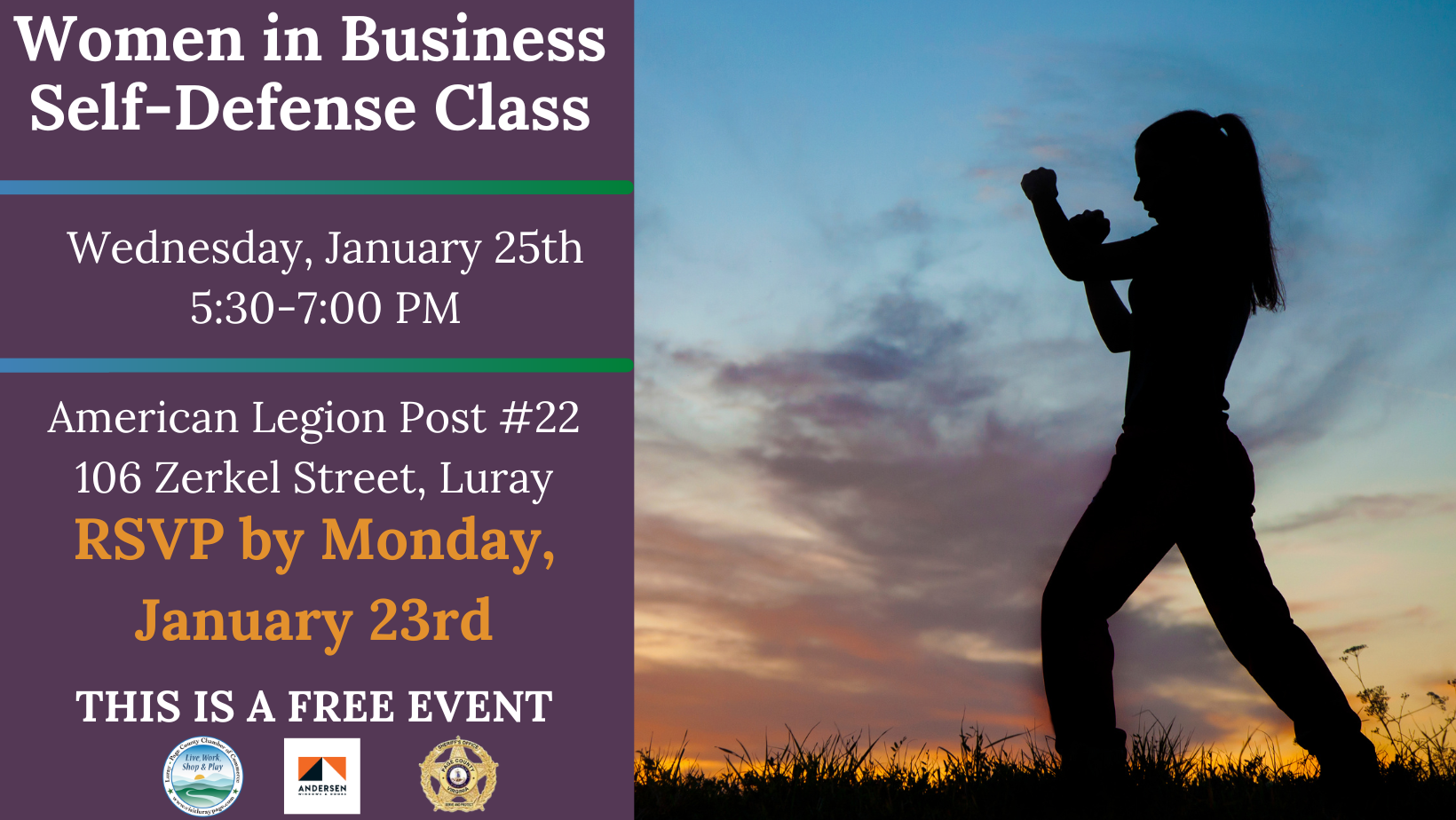 Women in Business - Self Defense | Luray-Page Chamber of Commerce